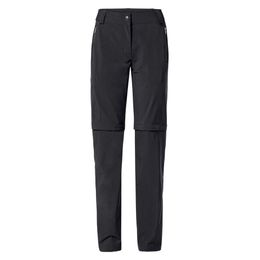 Vaude Zip-Off Funktions-Outdoorhose Wo Farley Stretch ZO T-Zip P in Schwarz | Gr.: 42