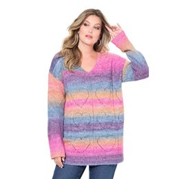 MIAMODA Pullover in purpur | Gr.: 48