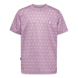 Hummel Shirt "Bee Aop T-Shirt S/S" in Lila | Gr.: 110-116