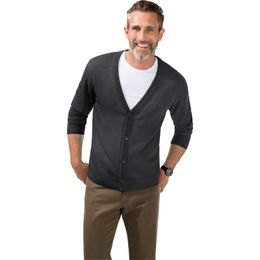 Marco Donati Herren Cardigan anthrazit-meliert, Gr&ouml;&szlig;e 60