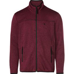 Catamaran Herren Fleece-Jacke bordeaux-meliert, Gr&ouml;&szlig;e 52/54
