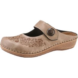 Franken Schuhe Damen Clog taupe Gr&ouml;&szlig;e 38
