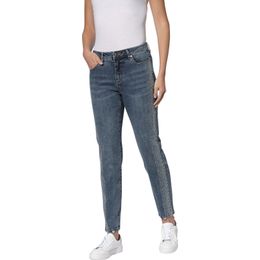 Heine Damen 5-Pocket-Jeans mit Glitzersteinchen blue-stone-washed Gr&ouml;&szlig;e 42