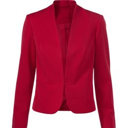 CR&Eacute;ATION L Damen Kurzblazer mit abgerundetem Saum rot Gr&ouml;&szlig;e 36