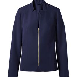 CR&Eacute;ATION L Damen Jackenblazer in b&uuml;gelfreier Qualit&auml;t marine Gr&ouml;&szlig;e 40