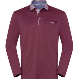Hajo Herren Langarm-Shirt bordeaux, Gr&ouml;&szlig;e 48/50
