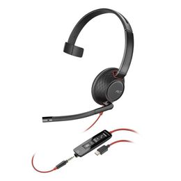Poly Blackwire 5210 Kopfh&ouml;rer Noise cancelling mit Mikrofon - Schwarz