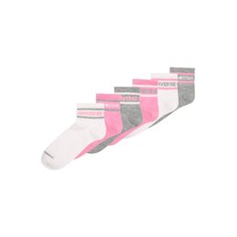 Converse Socken M&auml;dchen Gr&ouml;&szlig;e 38/40 graumeliert / pink / wei&szlig;