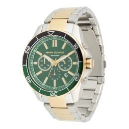 Armani Exchange Analog Watch female Gold, Green, Silver size One Size
