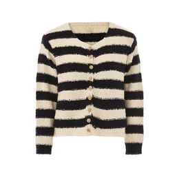 caspio Strickjacke Damen Gr&ouml;&szlig;e M beige / schwarz