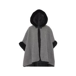 OSHA Poncho Damen Gr&ouml;&szlig;e M schwarz / wei&szlig;