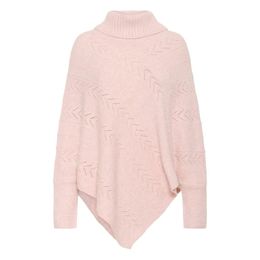 Cream Poncho 'CRHoliday' Damen Gr&ouml;&szlig;e XS/XL rosa