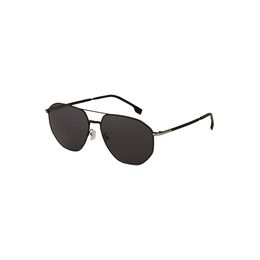 BOSS Sonnenbrille Herren Gr&ouml;&szlig;e 61 schwarz / silber