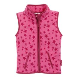Playshoes Weste 'Sterne' Jungen Gr&ouml;&szlig;e 74 pink / dunkelpink