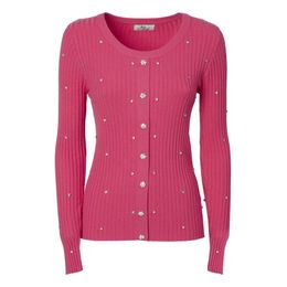 Influencer Pullover Damen Gr&ouml;&szlig;e S pitaya / silber