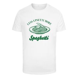 Mister Tee Shirt 'Upsetti Spaghetti' male White size 5XL