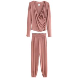 next Pyjama Damen Gr&ouml;&szlig;e XXL altrosa Winterkleid