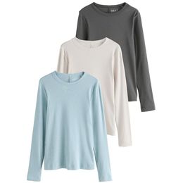next Shirt Damen Gr&ouml;&szlig;e XS beige / hellblau / grau