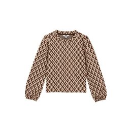 WE Fashion Sweatshirt M&auml;dchen Gr&ouml;&szlig;e 98/104 beige / schoko