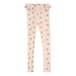 Lil'Atelier Leggings 'NMFGAVO' M&auml;dchen Gr&ouml;&szlig;e 110 mokka / rosa