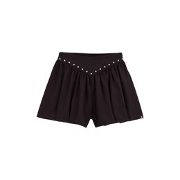 WE Fashion Rockshorts M&auml;dchen Gr&ouml;&szlig;e 170/176 schwarz / silber