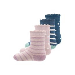 Ewers Socken M&auml;dchen Gr&ouml;&szlig;e 18/19 dunkelblau / lila / rosa / wei&szlig;