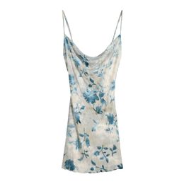 Bershka Summer Dress female Blue size M