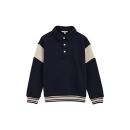 WE Fashion Sweatshirt Jungen Gr&ouml;&szlig;e 134/140 hellbeige / marine
