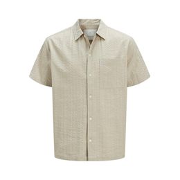Jack & Jones Premium Button Up Shirt 'JPRCCEASTON' male Beige size XXL