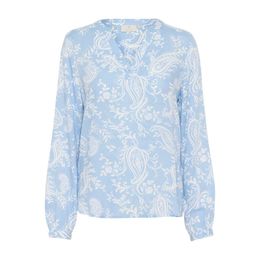 Kaffe Bluse 'KABeathe' Damen Gr&ouml;&szlig;e S himmelblau / offwhite