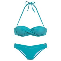 Buffalo Bikini Damen Gr&ouml;&szlig;e S/M cyanblau