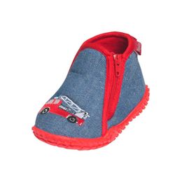 Playshoes Slippers 'Feuerwehr' boy Blue size 24,5
