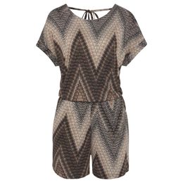 Lascana Jumpsuit Damen Gr&ouml;&szlig;e XS beige / braun