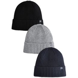 next Beanie boy Blue, Grey, Black size 7-10 yrs