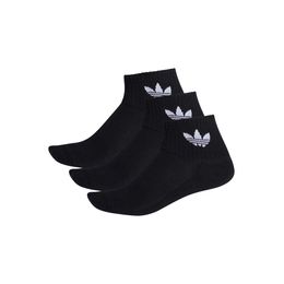 adidas originals Socken 'Mid Crew 3 Pairs' Damen Gr&ouml;&szlig;e 31/33 schwarz / wei&szlig;