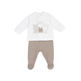 Chicco Outfit Gr&ouml;&szlig;e 68 kitt / dunkelbeige / wei&szlig;
