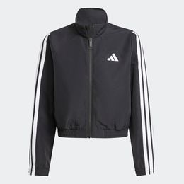 adidas Sportswear Athletic Jacket 'Essentials' girl Black size 170