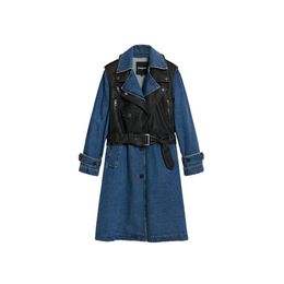 Desigual &Uuml;bergangsmantel Damen Gr&ouml;&szlig;e L blue denim / schwarz