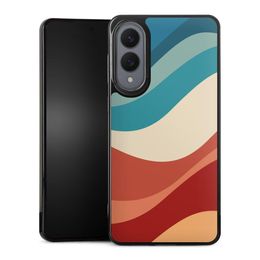 DeinDesign Galaxy S25 Edge Handy Silikon H&uuml;lle Case schwarz Handyh&uuml;lle Colour Ombre Wave