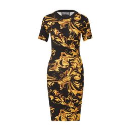 Versace Jeans Couture Kleid Damen Gr&ouml;&szlig;e 34 braun / dunkelgelb / schwarz Winterkleid