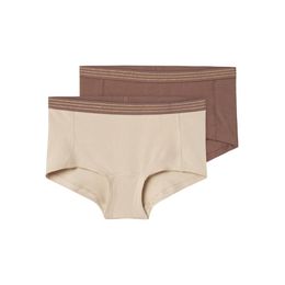 name it Unterhose M&auml;dchen Gr&ouml;&szlig;e 122/128 hellbeige / braun