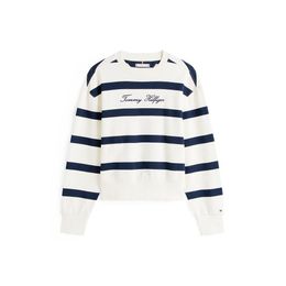 Tommy Hilfiger Sweatshirt Damen Gr&ouml;&szlig;e L dunkelblau / wei&szlig;