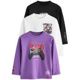 next Shirt boy Purple, Black, White size 13 yrs