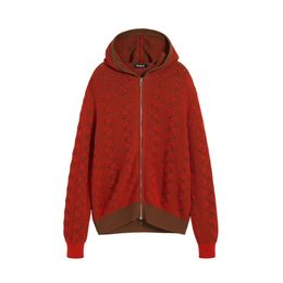 Desigual Zip-Up Hoodie male Red size L