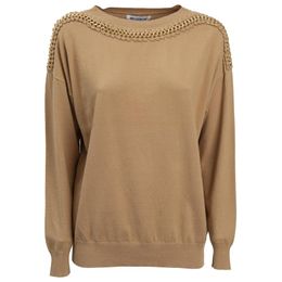 Influencer Pullover Damen Gr&ouml;&szlig;e L camel