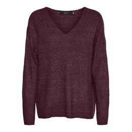 V&eacute;ro Moda VERO MODA Pullover 'Lefile' Damen Gr&ouml;&szlig;e L bordeaux
