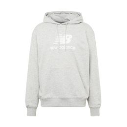 New Balance Sweatshirt 'ESSENTIALS' Herren Gr&ouml;&szlig;e XXL hellgrau / wei&szlig;