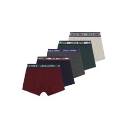 Jack & Jones Jack & Jones Junior Boxershorts Jungen Gr&ouml;&szlig;e 176 navy / dunkelgrau / dunkelgr&uuml;n / weinrot