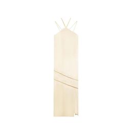 Scalpers Sclaceslip Dress ' ' Damen Gr&ouml;&szlig;e 40 beige / wei&szlig; Winterkleid