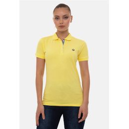 Poloshirt SIR RAYMOND TAILOR "Angie", Damen, Gr. L, gr&uuml;n (gelb), 100% Baumwolle, unifarben, normal, ohne Ausschnitt, Shirts, in klassischem Design